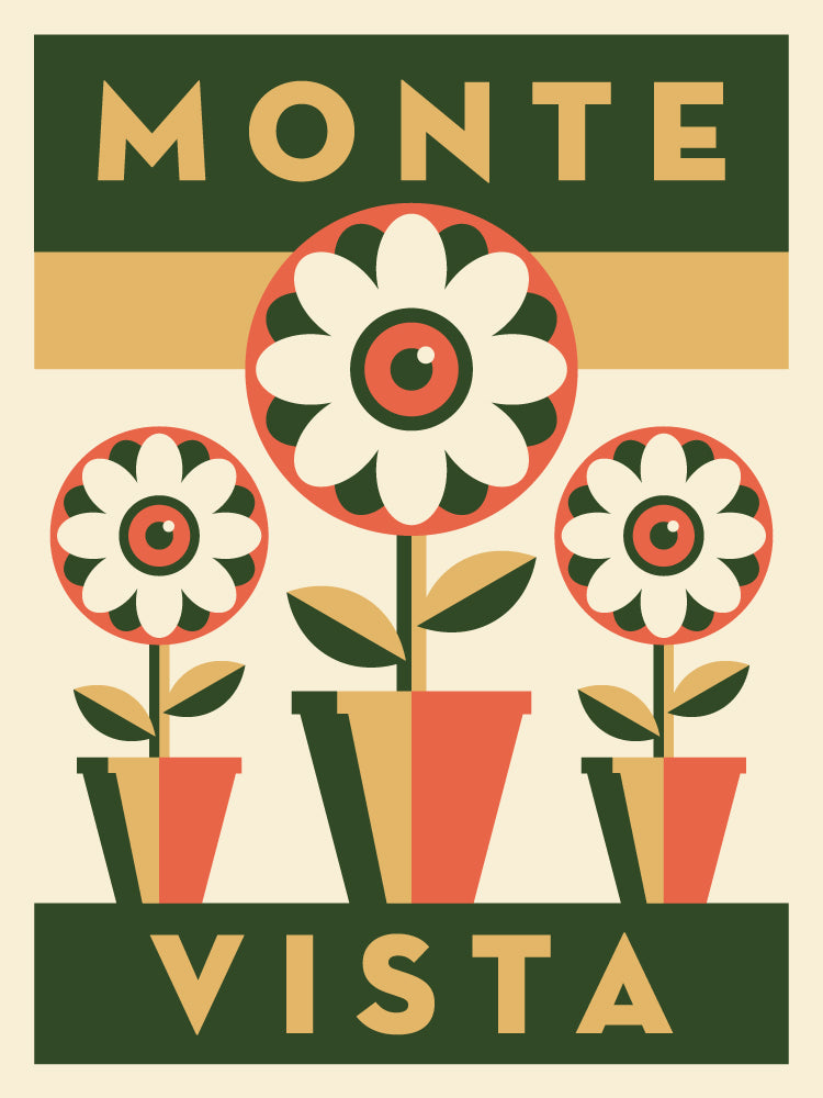 Monte Vista Neighborhood Poster – Tim’s Garage